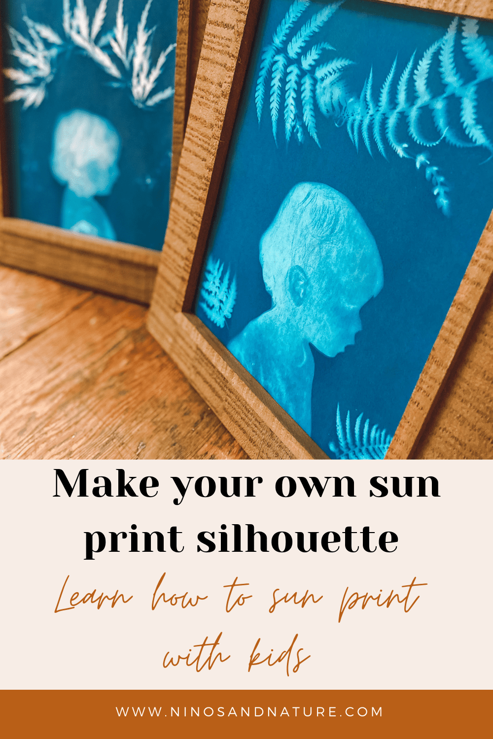 DIY Nature Sun Print Silhouette - Learn how to Sun Print with Kids ...