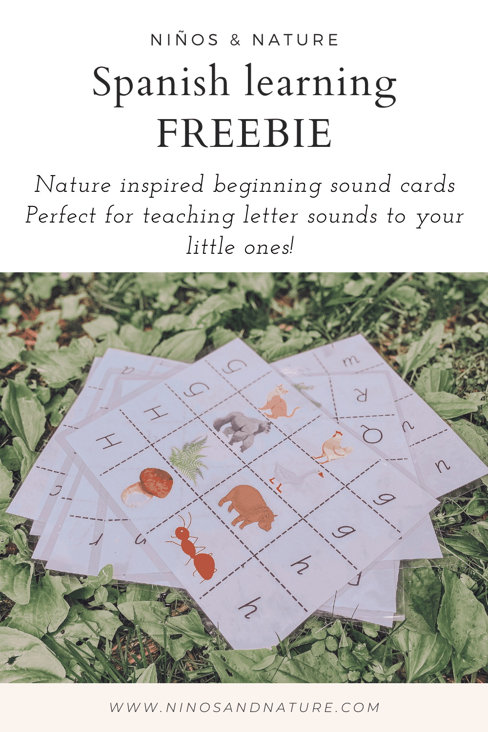 Free Spanish Learning: How to teach beginning sounds at home | Niños ...