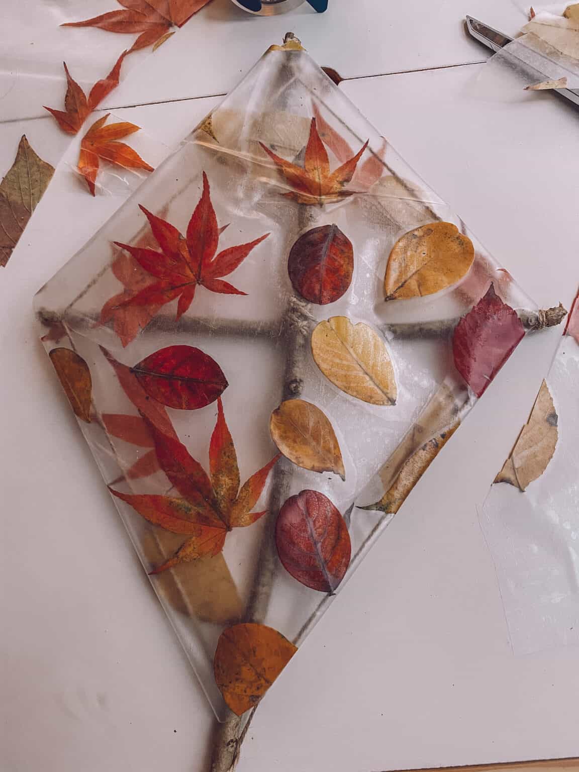 Make Your Own DIY Kite With Beautiful Autumn Leaves | Niños & Nature