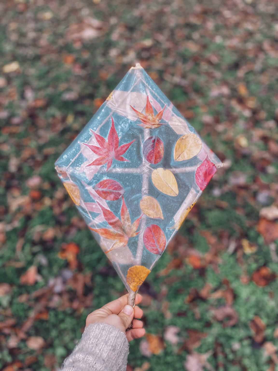 Make Your Own DIY Kite With Beautiful Autumn Leaves | Niños & Nature