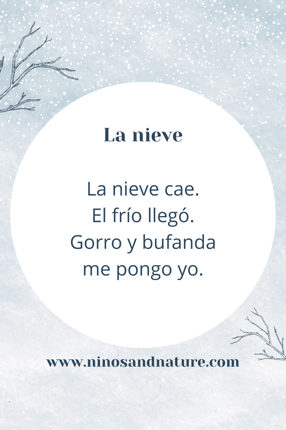 Spanish Winter Poems for Kids - Great Spanish Poetry about Winter ...