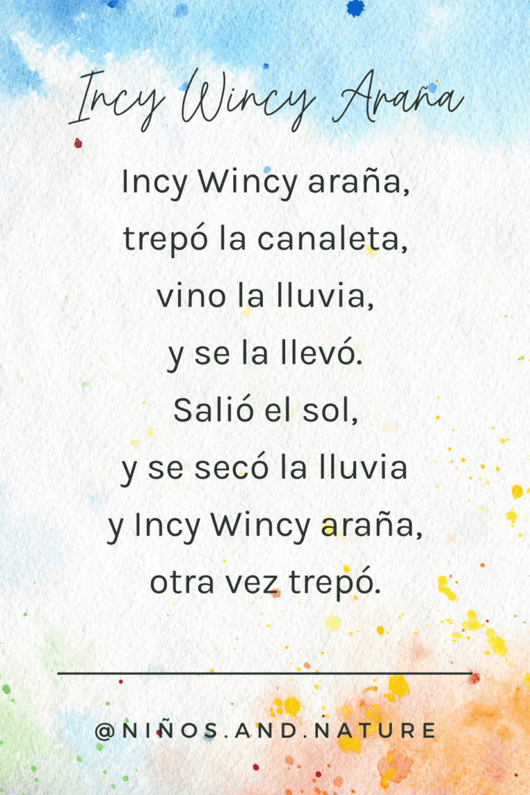 Popular Spanish Nursery Rhymes - Free Ways to Teach your Child Spanish ...