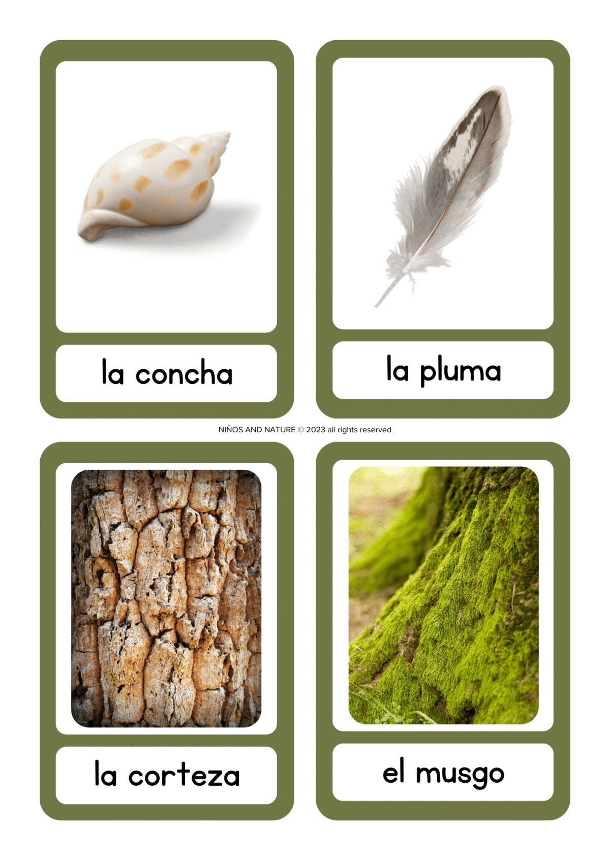 Learn Spanish Nature Words & Free Earth Day Spanish Printables | Niños ...