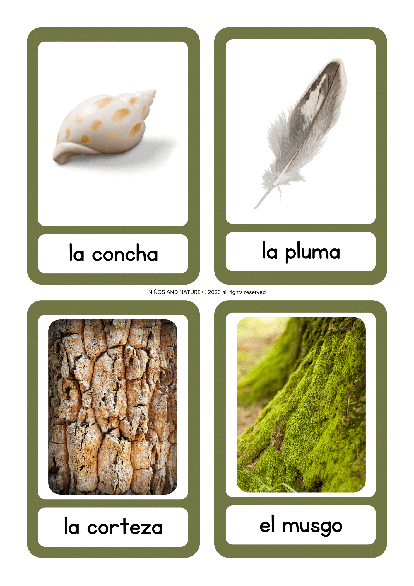 Learn Spanish Nature Words & Free Earth Day Spanish Printables | Niños ...
