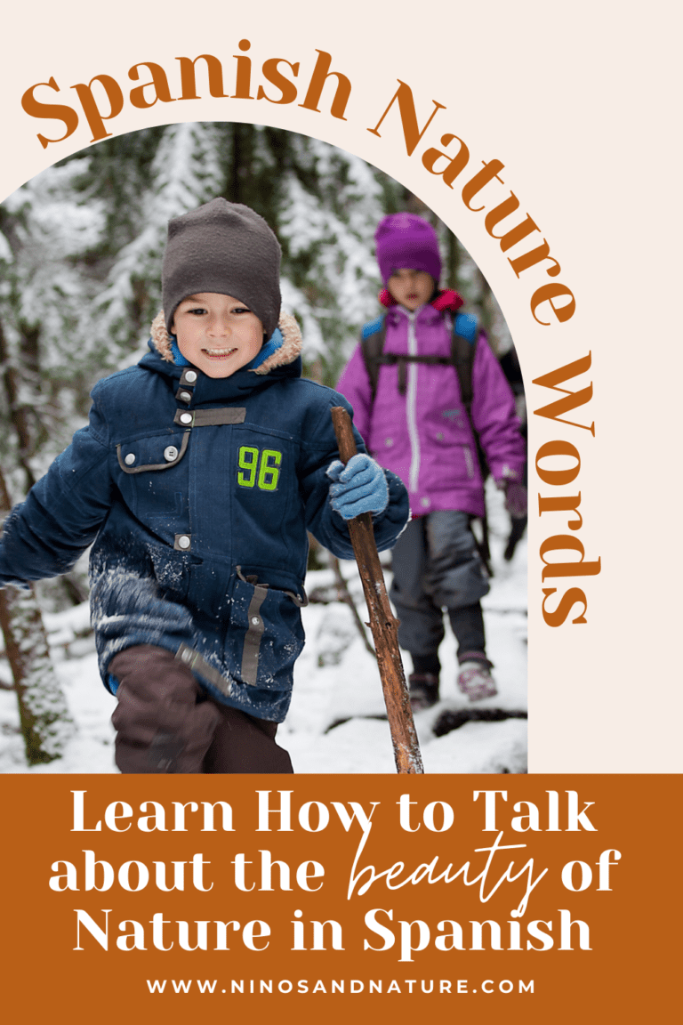 Learn Spanish Nature Words & Free Earth Day Spanish Printables | Niños ...
