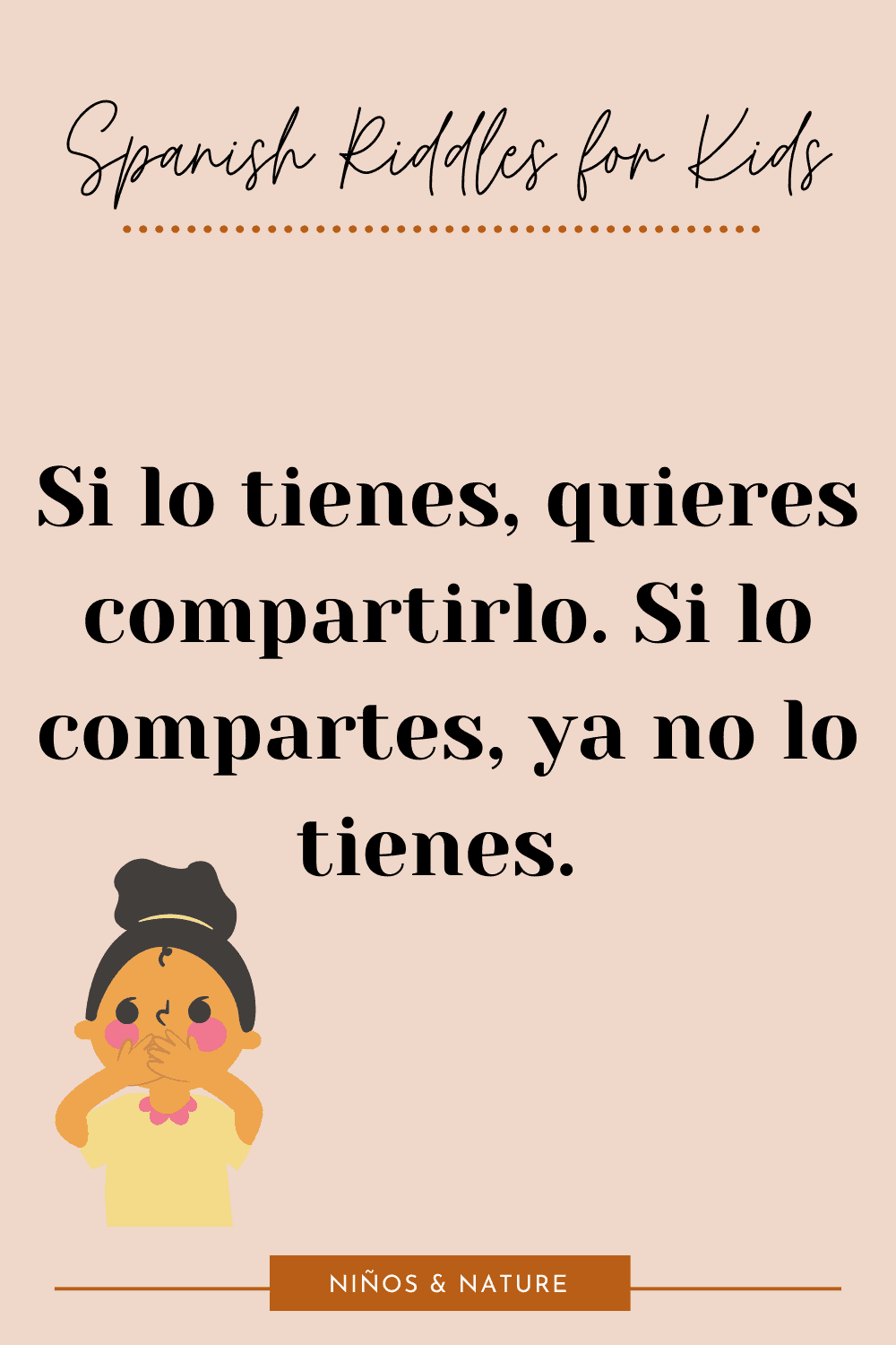 Fun Riddles in Spanish for Kids - Learn Spanish and Have Fun! | Niños ...