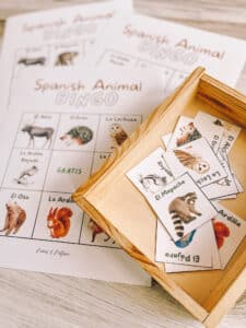 Free Printable Spanish Bingo Board - Learn Animals Names in Spanish ...