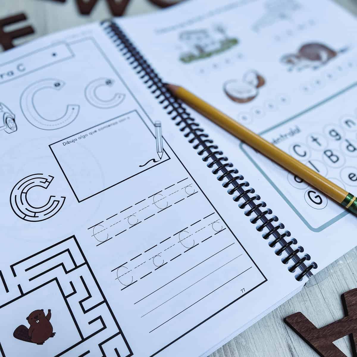 Teach the Spanish Alphabet and Phonics - Fun Spanish Workbook for Kids ...