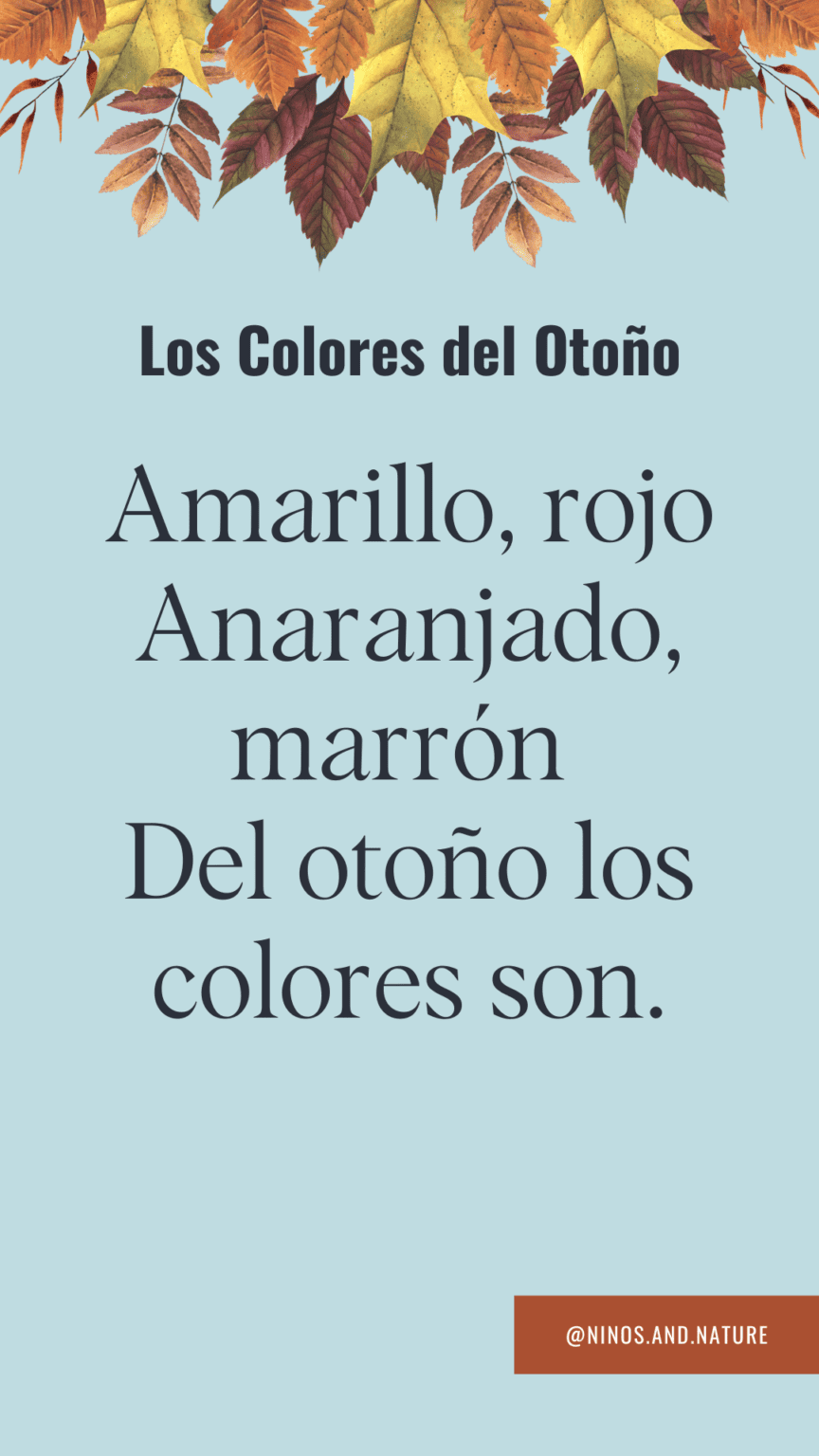 Discover 10 Fun Spanish Poems about Autumn for Kids | Niños & Nature