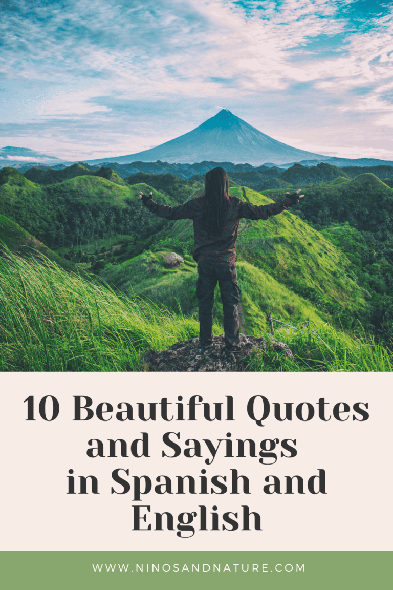 10 Beautiful Nature Quotes and Sayings in Spanish and English | Niños ...