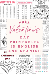 Free Valentine's Day Coloring Pages and Bilingual Activity Pack | Niños ...