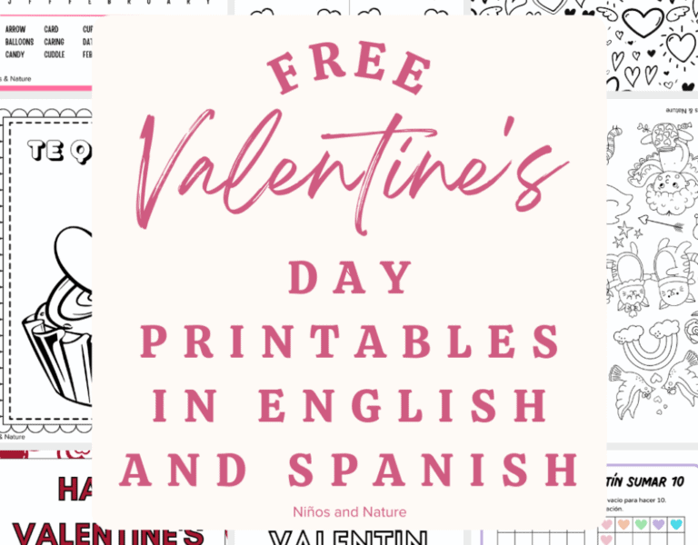 Free Valentine's Day Coloring Pages and Bilingual Activity Pack | Niños ...