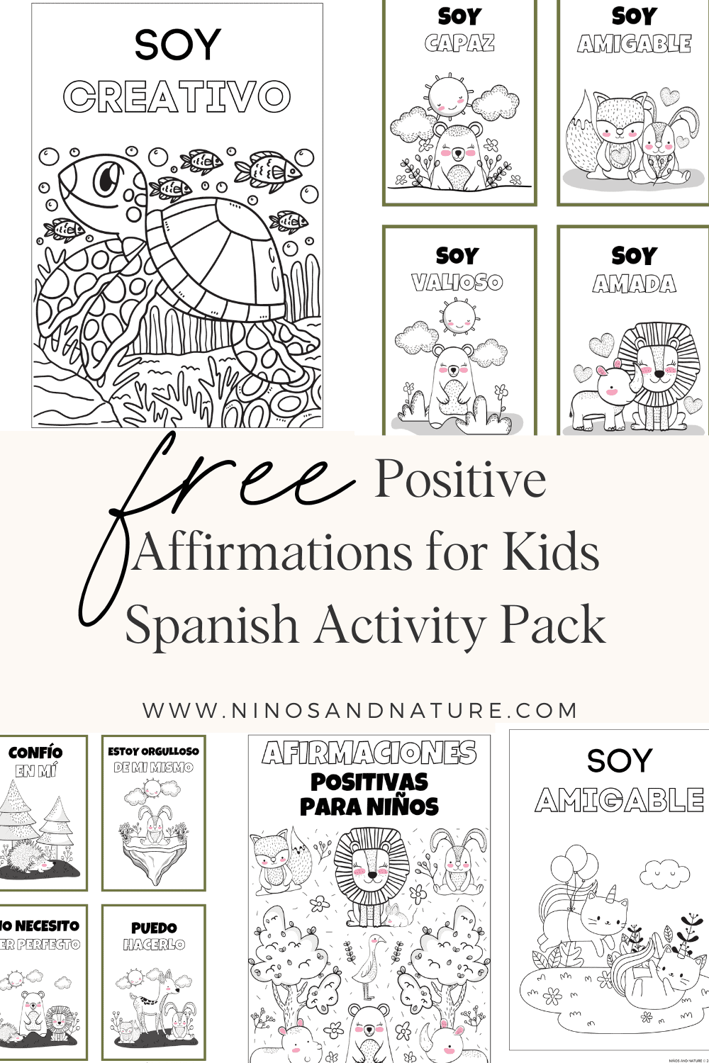 30+ Positive Affirmations in Spanish for Bilingual Kids - FREE ...