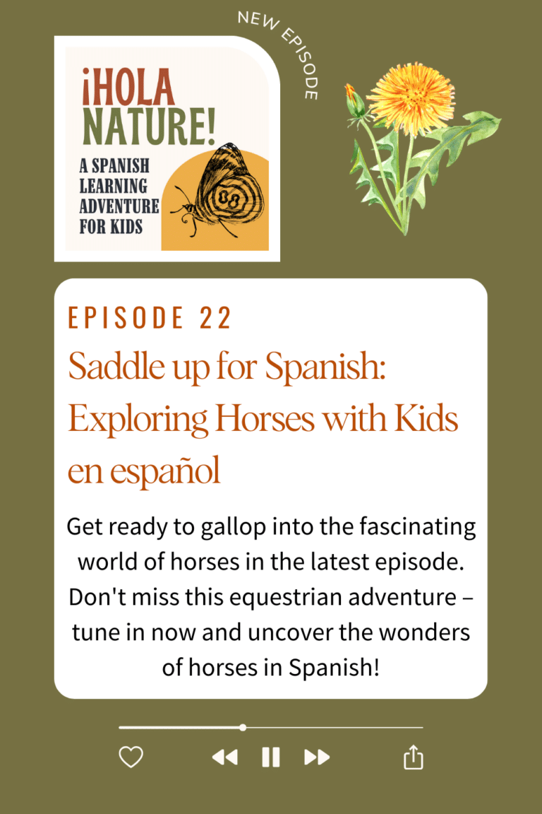 Horses in Spanish with Kids: Fun & Free Spanish Resources | Niños & Nature