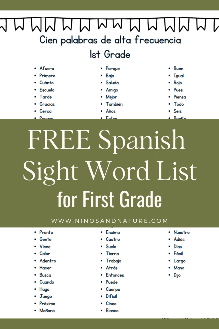 200+ Spanish Sight Words for Kids - Free Guide to Spanish High ...