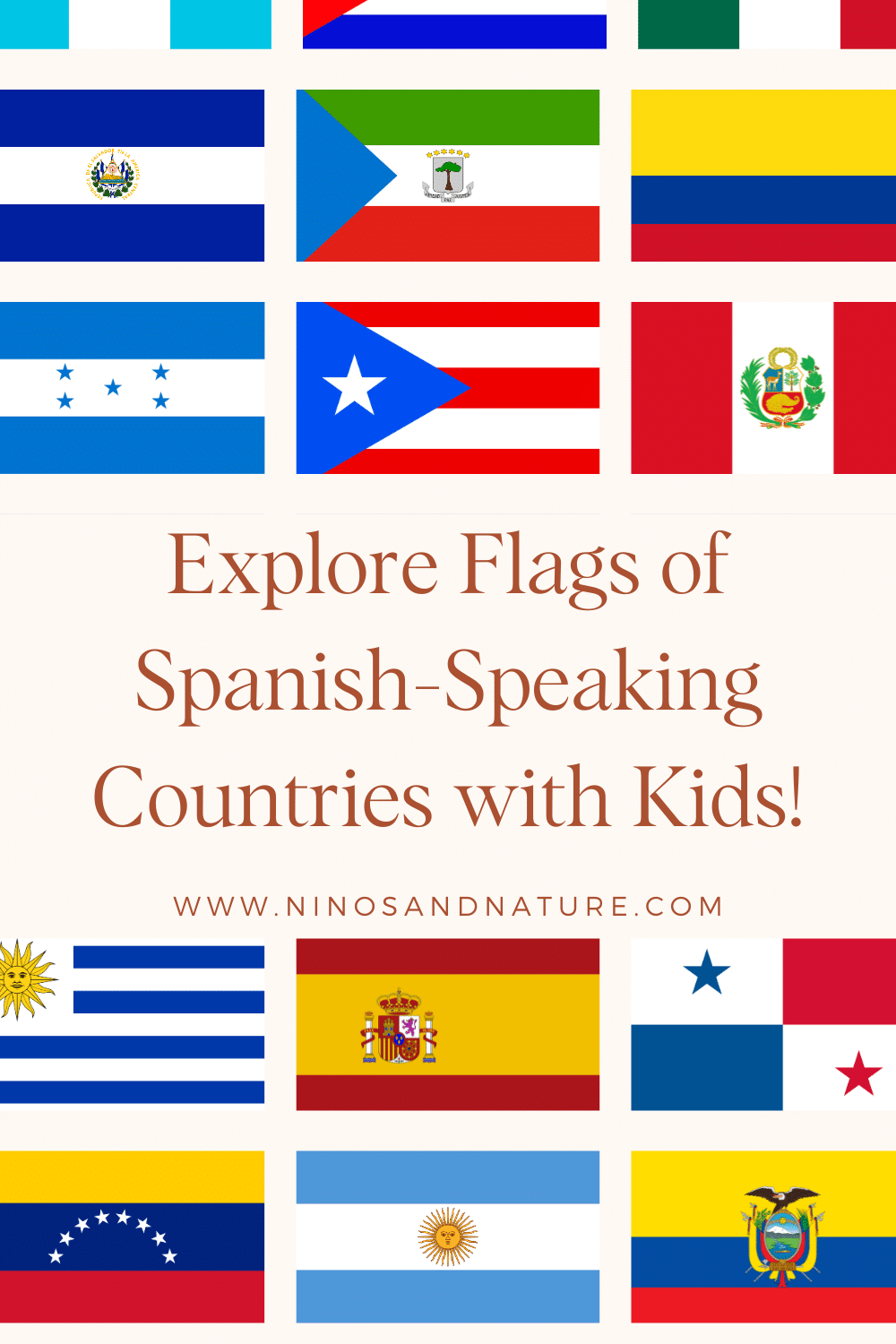 Explore Spanish Speaking Countries Flags: Fun Spanish for Kids | Niños ...