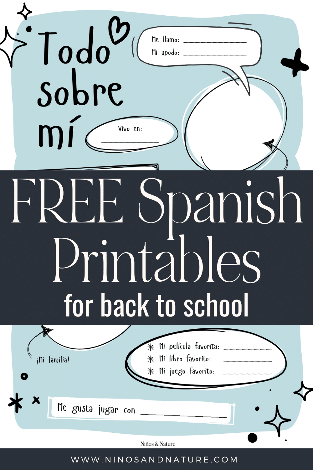 Fun Spanish Printables for Back to School: For Bilingual Families ...