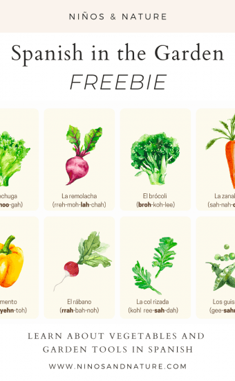 Spanish in the Garden- Free Spanish Learning for Kids | Niños & Nature™